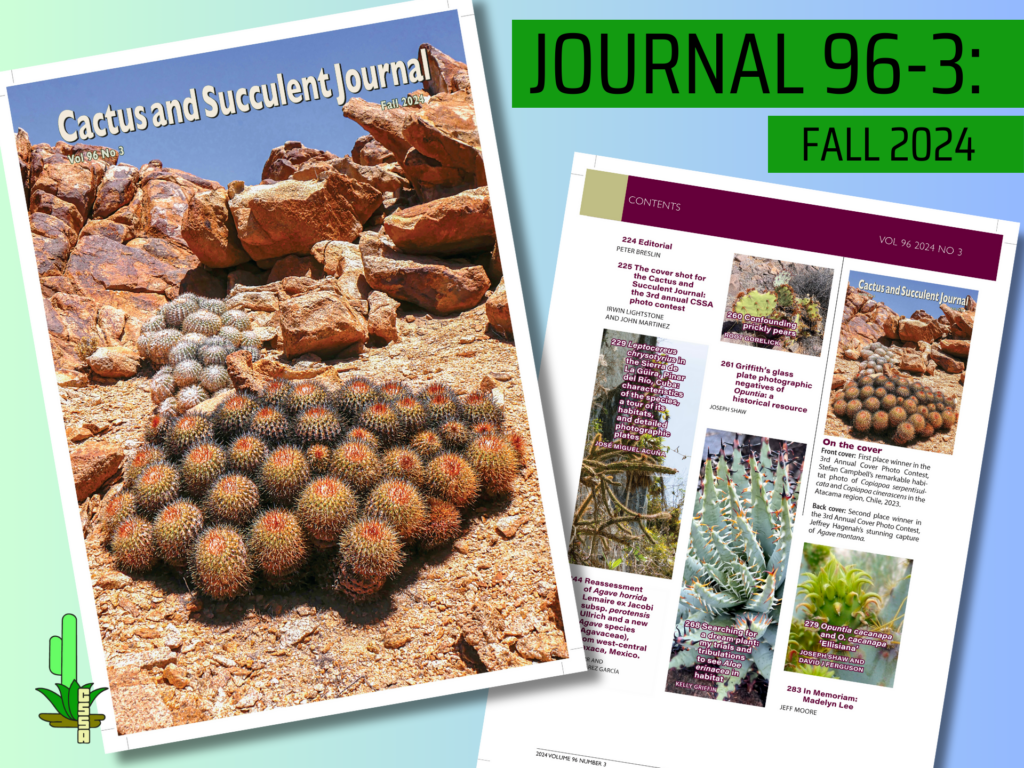 Cactus and Succulent Society of America – Connecting with desert plants ...